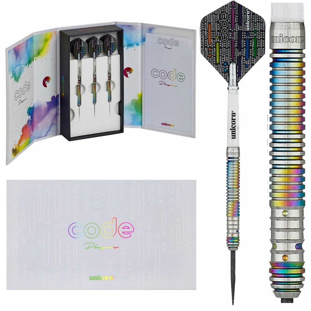 Unicorn Code Michael Smith - 22-24 gram - 90% tungsten dartpijlen ...