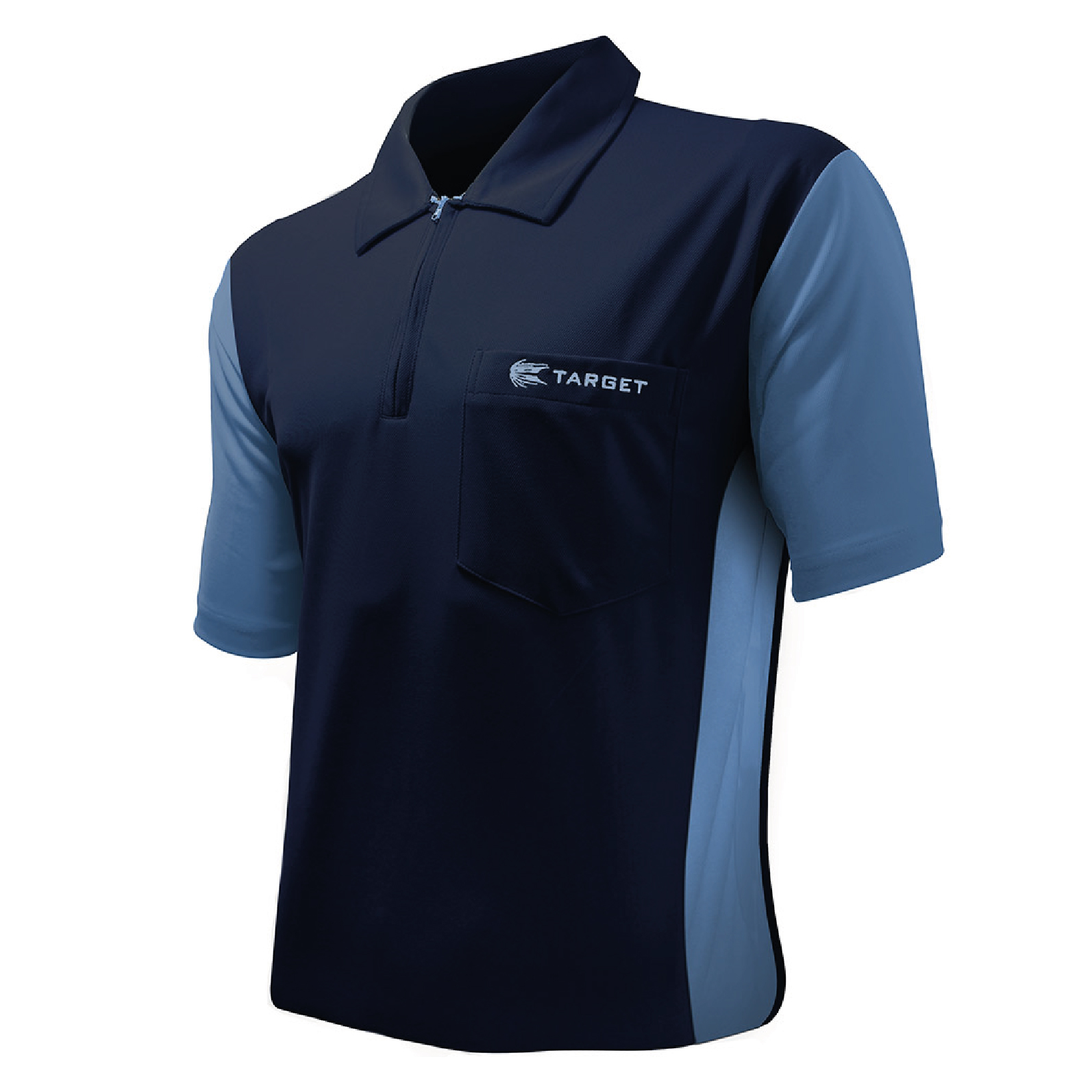 Target Twin-Colour Navy Blue & Light Blue Play 3 Breathable Dart Shirt ...