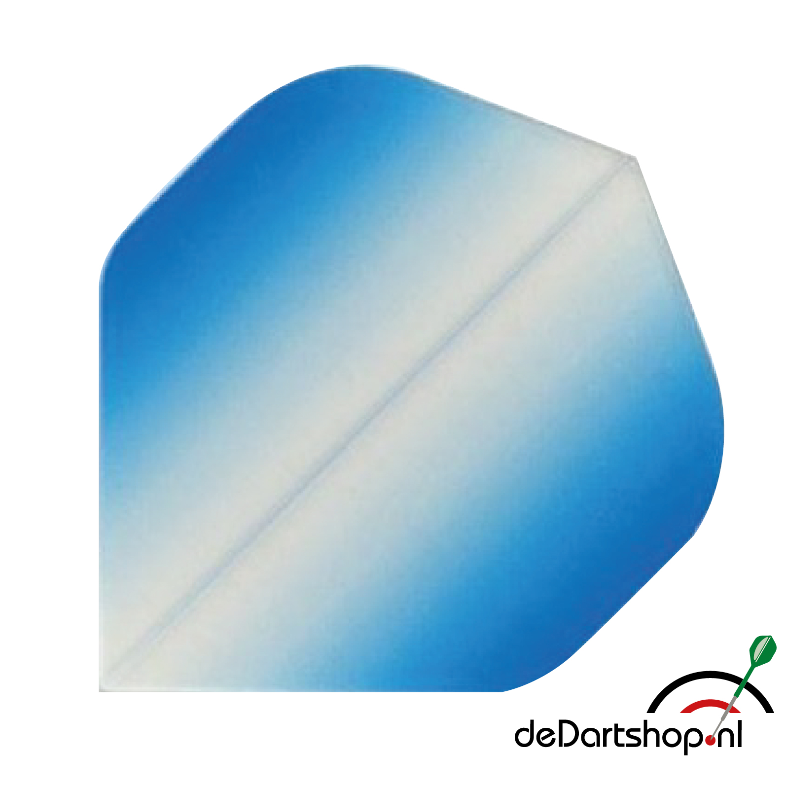 Flight Fade Light Blue Sides - darts flights - deDartshop.nl