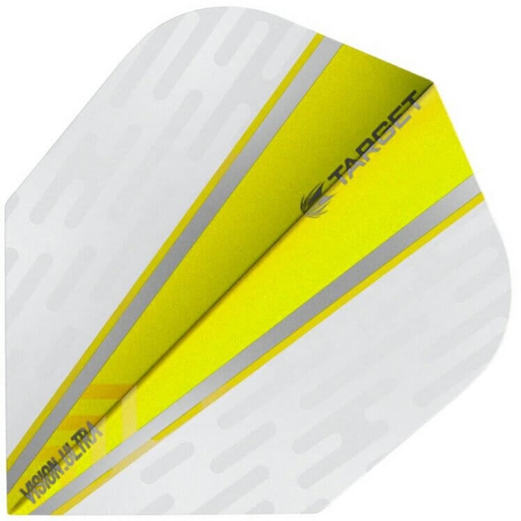 Flight Target Vision Ultra White Wing Yellow No.6 - darts flights ...