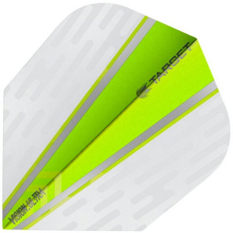 Flight Target Vision Ultra White Wing Green No.6 - darts flights